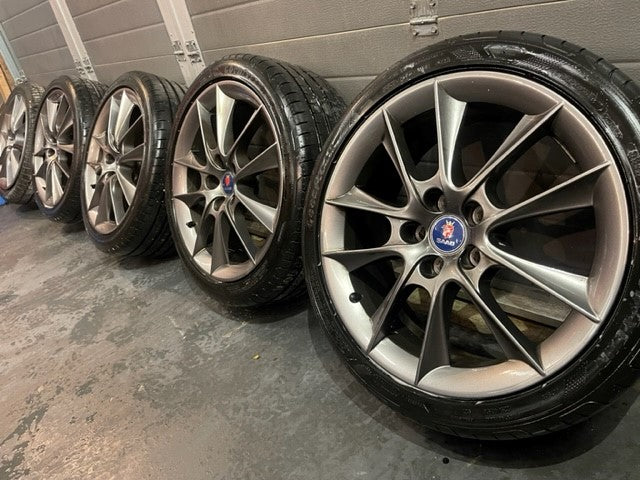 Saab alu 65 Aero velgen nieuw gespoten zeer netjes – Autogoed